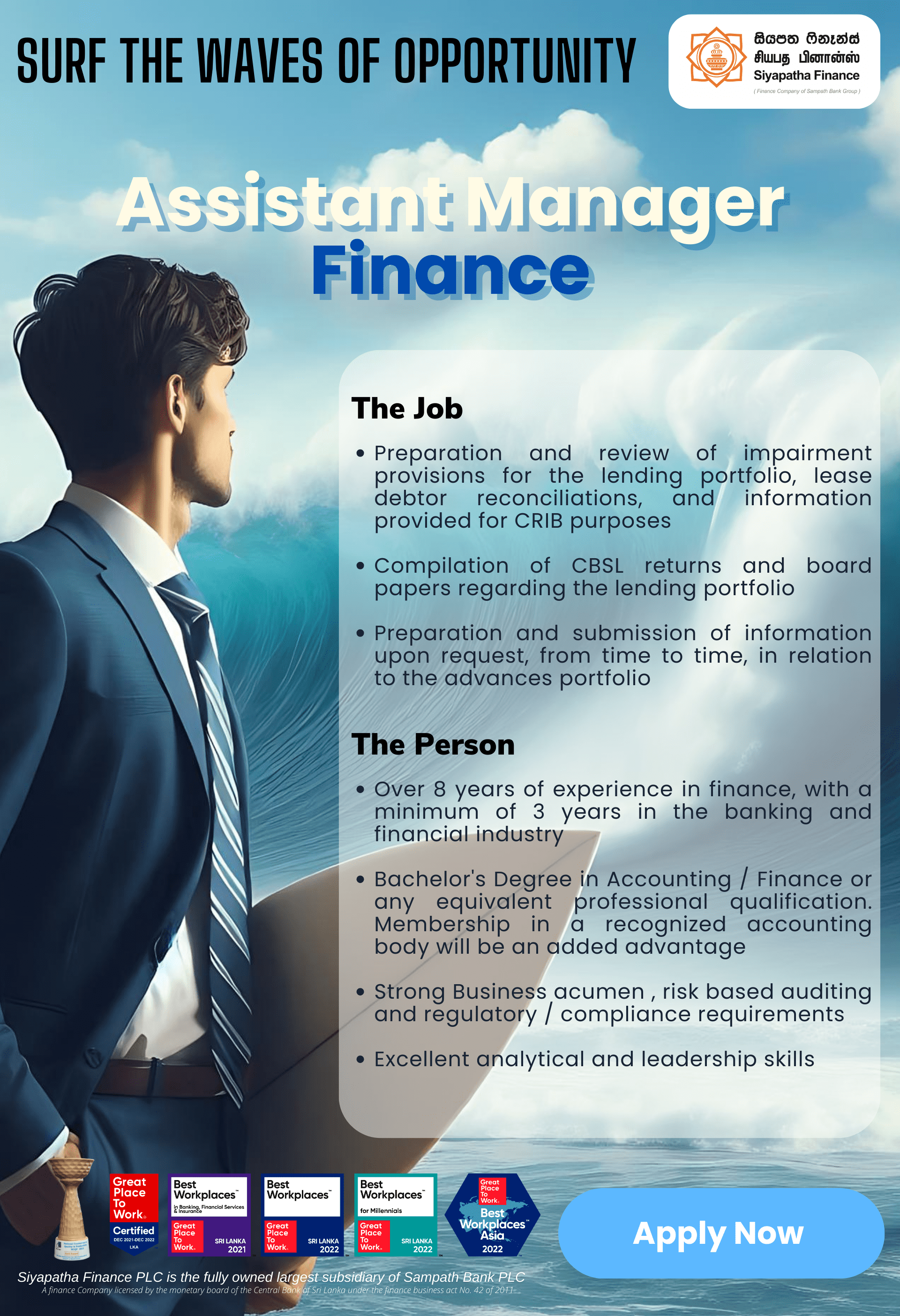 Vacancies | Siyapatha Finance